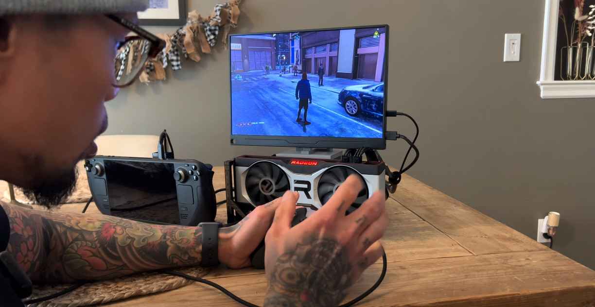 Leet | Gyenge volt a grafika, rákötött egy Radeon 6700 XT-t a Steam Deckre